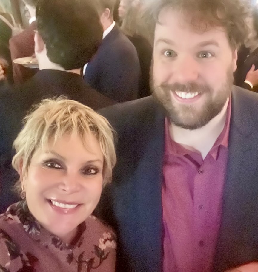 At opening night of Peter Pan Goes Wrong with Mr’s company, founder and ...